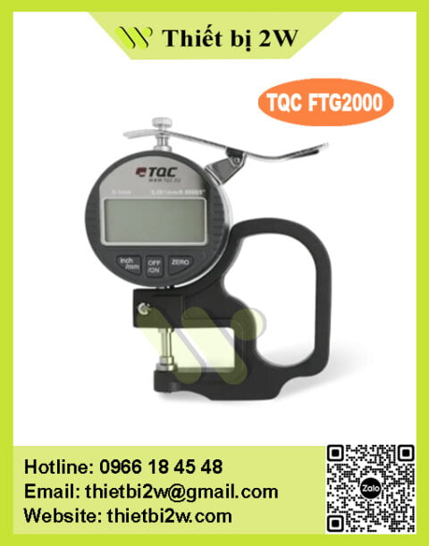 ĐỒNG HỒ ĐO ĐỘ DÀY MÀNG SƠN TQC FTG2000 - Thiết bị 2W