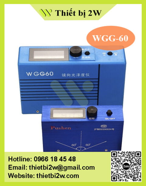MÁY ĐO ĐỘ BÓNG CẦM TAY WGG-60 PUSHEN - Thiết bị 2W